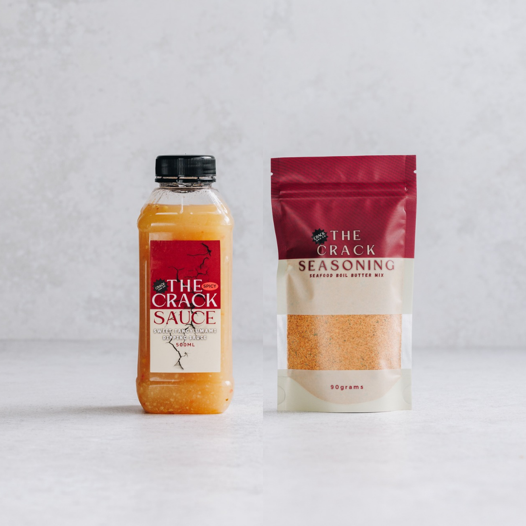 Crack Pack (1 Spicy Sauce & 1 Crack Seasoning) – Crack and Co
